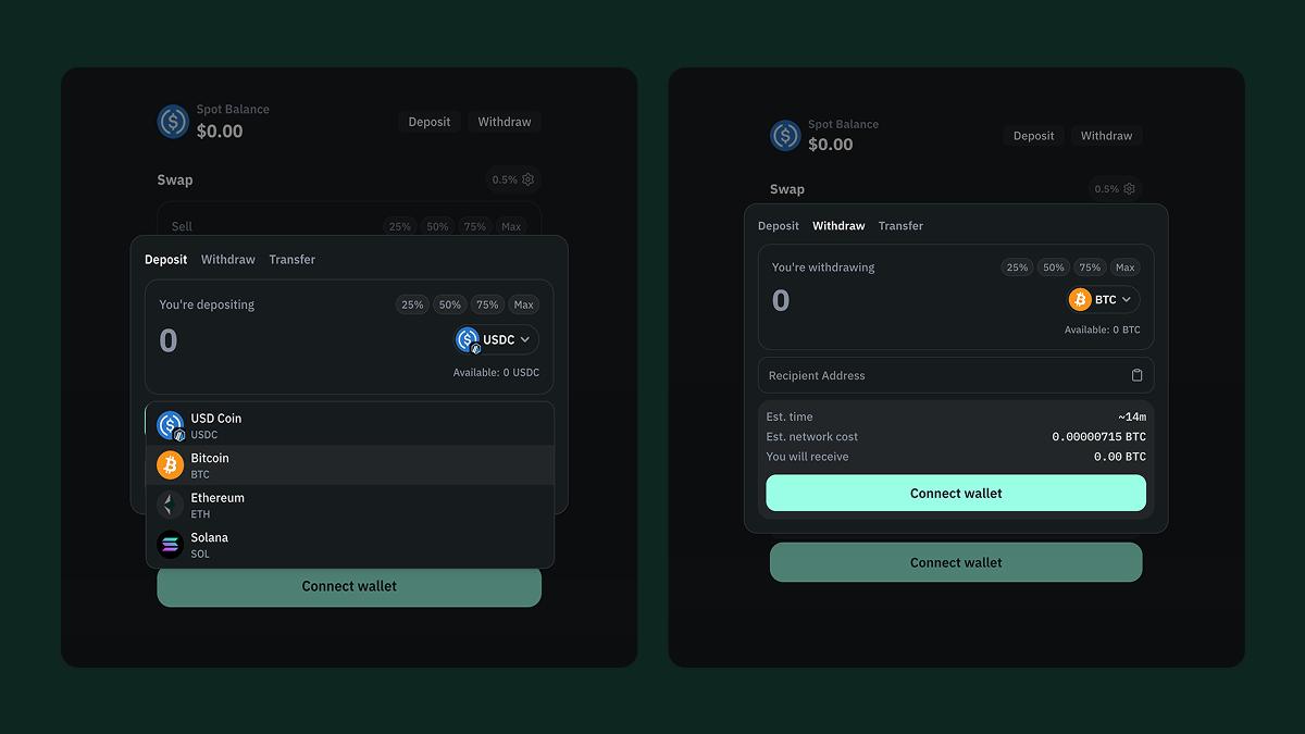 Best Spot Swap DEX for BTC, ETH, SOL & USDC. No Signup Required | Perpmate